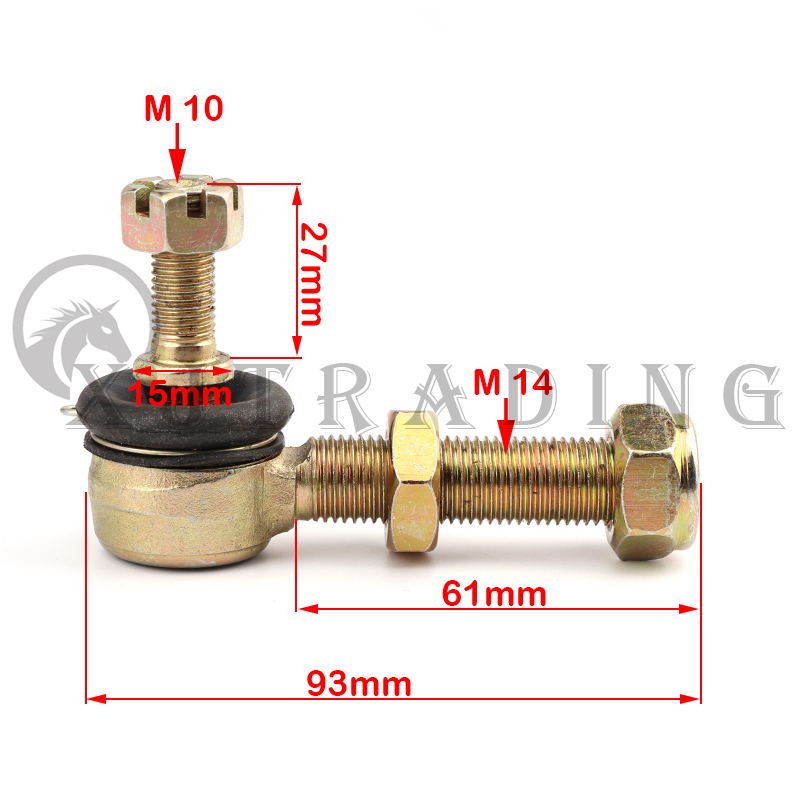 1 set of M10 rocker arm ball joint M14 * M10 tie r... – Grandado