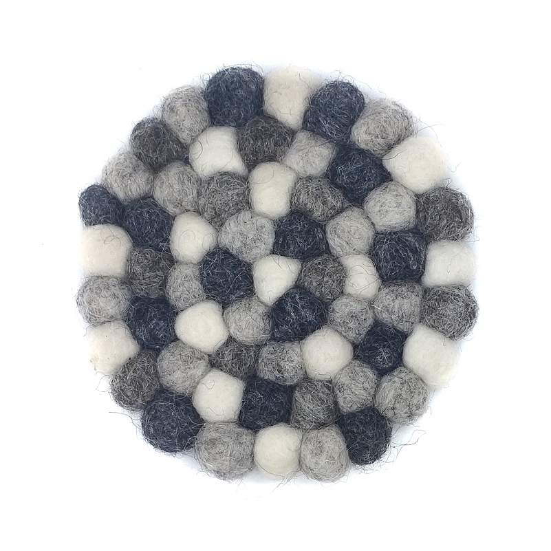 Felt Coasters, 100% Woolen Gray Eco-Friendly Natur... – Grandado