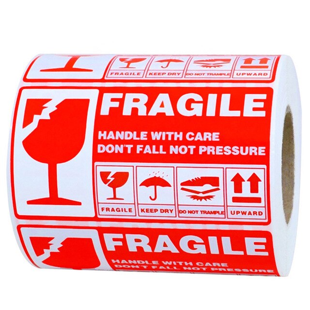 300pcs/roll Fragile Stickers Please Handle with Ca... – Grandado