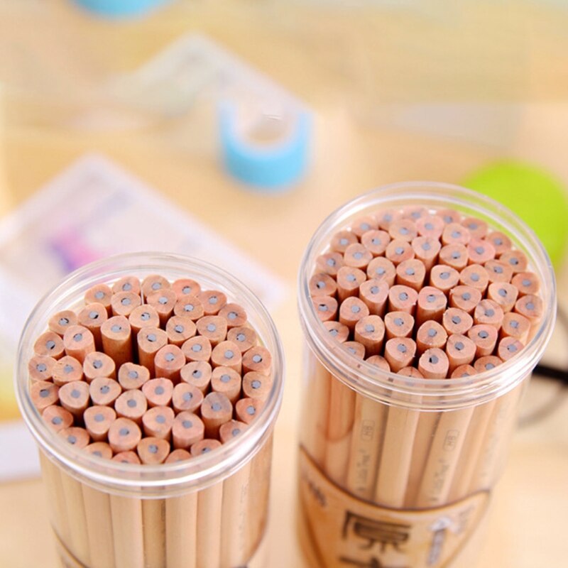 50pcs Eco-friendly Natural Wood HB Pencil Non-toxi... – Vicedeal