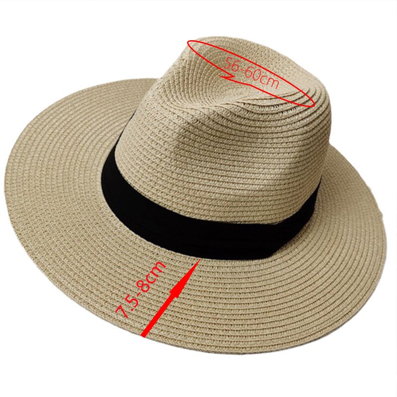 Sombrero panamá de paja de ala ancha para hombre y... – Grandado