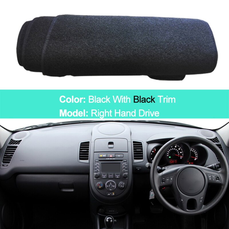 2 Layers Car Dashboard Cover For Kia Soul Dash Boa... – Grandado