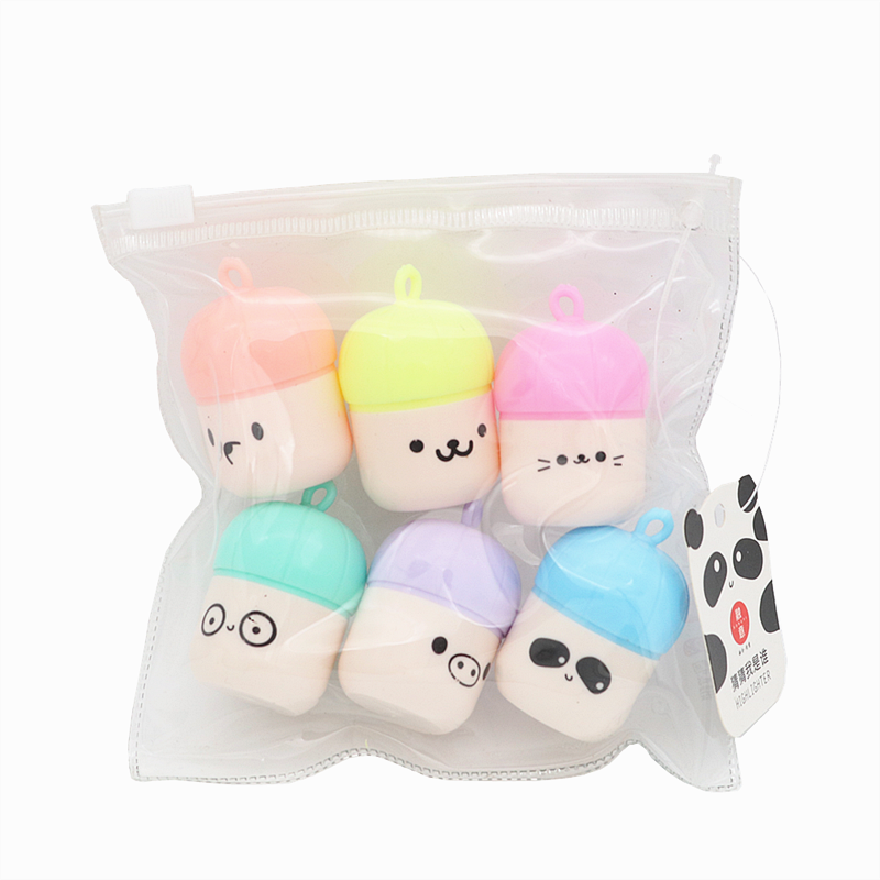 6PCS/LOT Little Pig Cute 6 Color Marker Highlighte... – Grandado