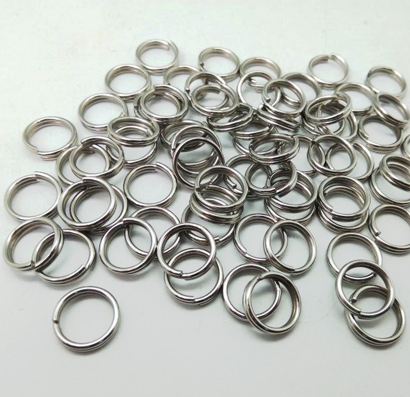 OLOEY 50pcs/set key ring split rings stainless ste... – Vicedeal
