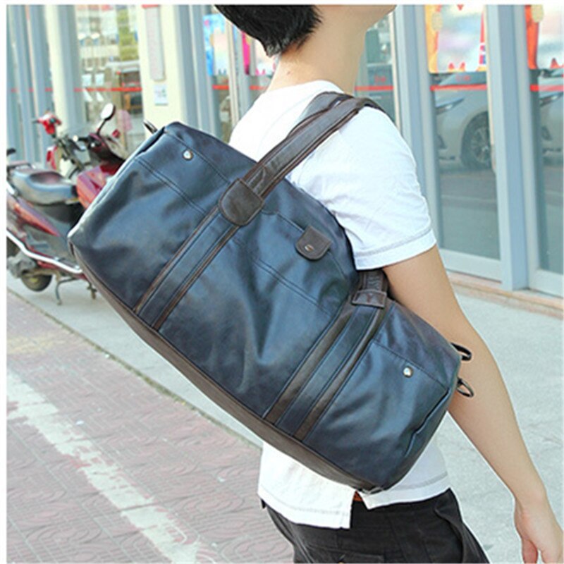 NIYOBO Large Capacity Vintage PU Leather Duffel Ba... – Grandado