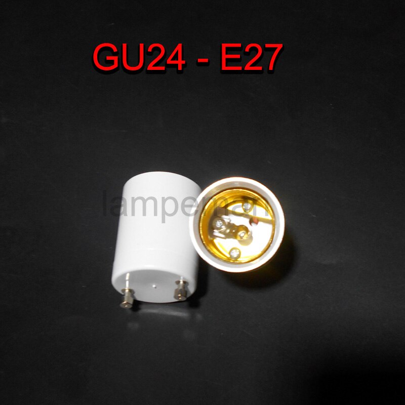 ABS gu24 zu e27 adapter Buchse Halogen CFL Licht L... – Vicedeal