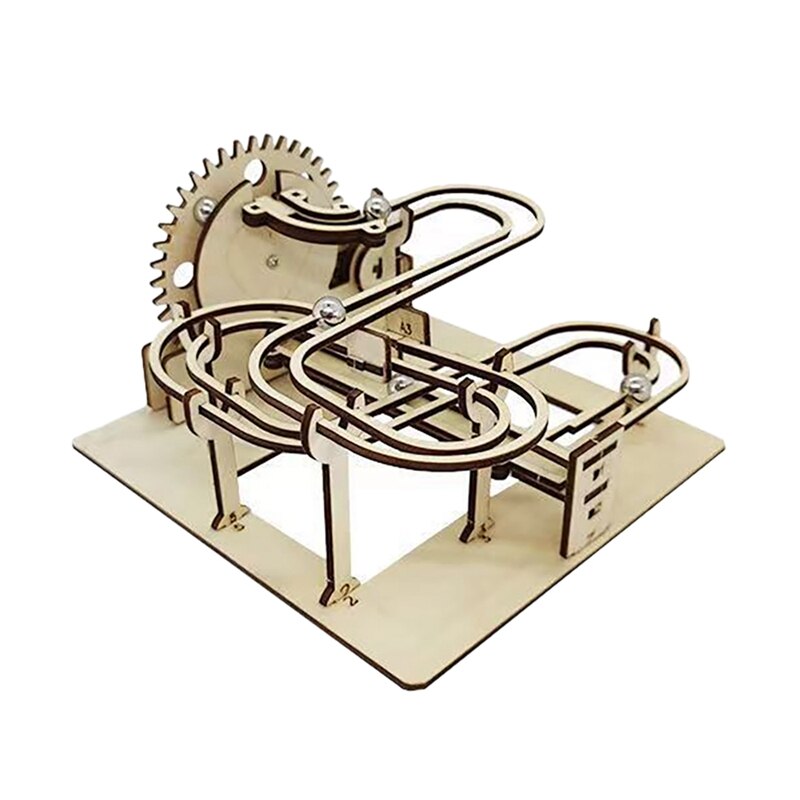 Marble Race Run 3D Wooden Puzzle Mechanical Kit St... – Grandado