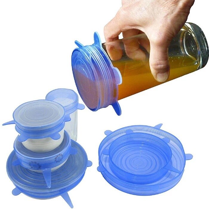 Silicone Stretch Lids 6 Pack Different Size Stretc... – Vicedeal