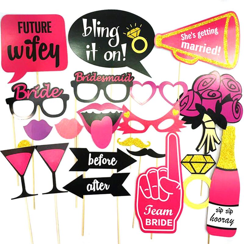 20pcs/set Wedding Party Decorations Photobooth Pro... – Vicedeal