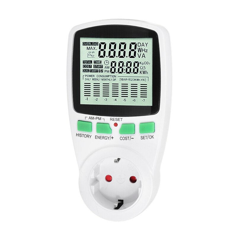 EU Digital Wattmeter Power Meter Energy Meter Volt... – Vicedeal