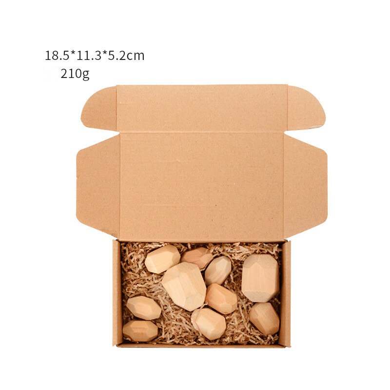 Colored Beech Stone Jenga Building Block Education... – Grandado