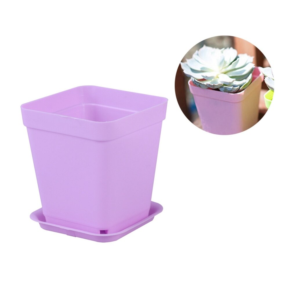6pcs Thicken Flower Pots Square Planters Pot Trays... – Vicedeal