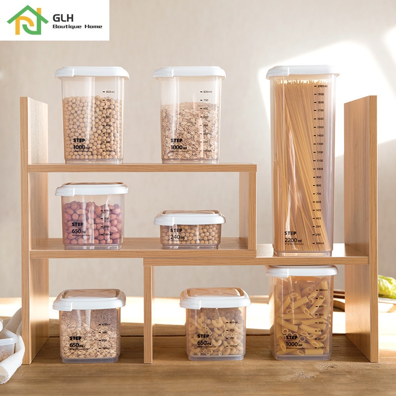 Transparent Scale Sealed Can Food Storage Box Kitc... – Grandado