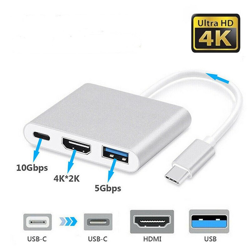 USB Type C to HDTV TV Cable Adapter Converter For ... – Vicedeal