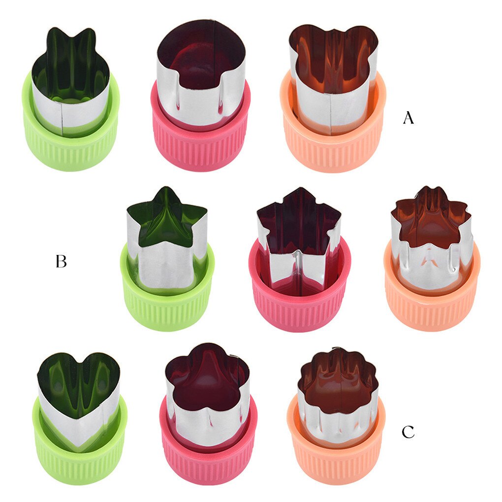 3pcs Vegetable Slicing Mold Stainless Steel Mould ... – Grandado