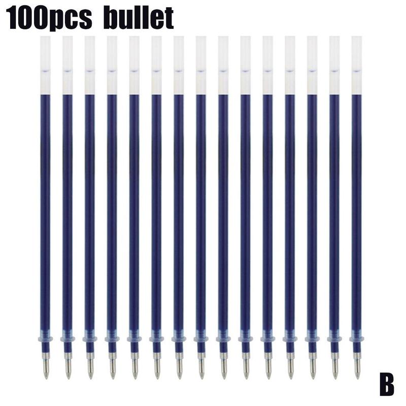 100pc/set 0.5mm Gel Pen Refill Office Signature Ro... – Grandado