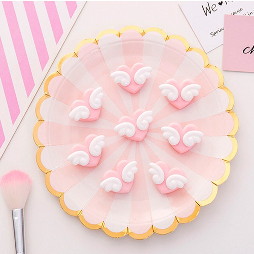 10Pcs/lot Love Pink Wings Paper Clip School Office... – Vicedeal