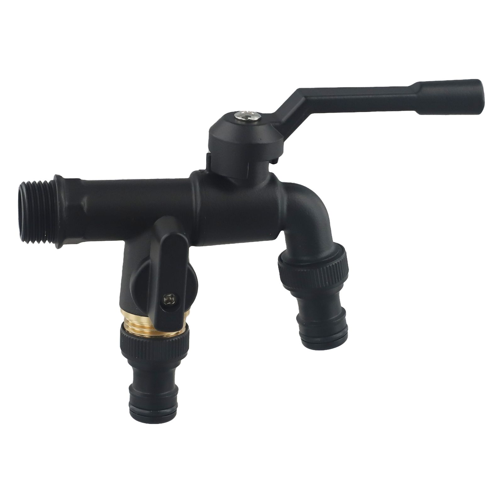 1Pcs Outdoor Garden Black Water Faucet Black Brass... – Grandado