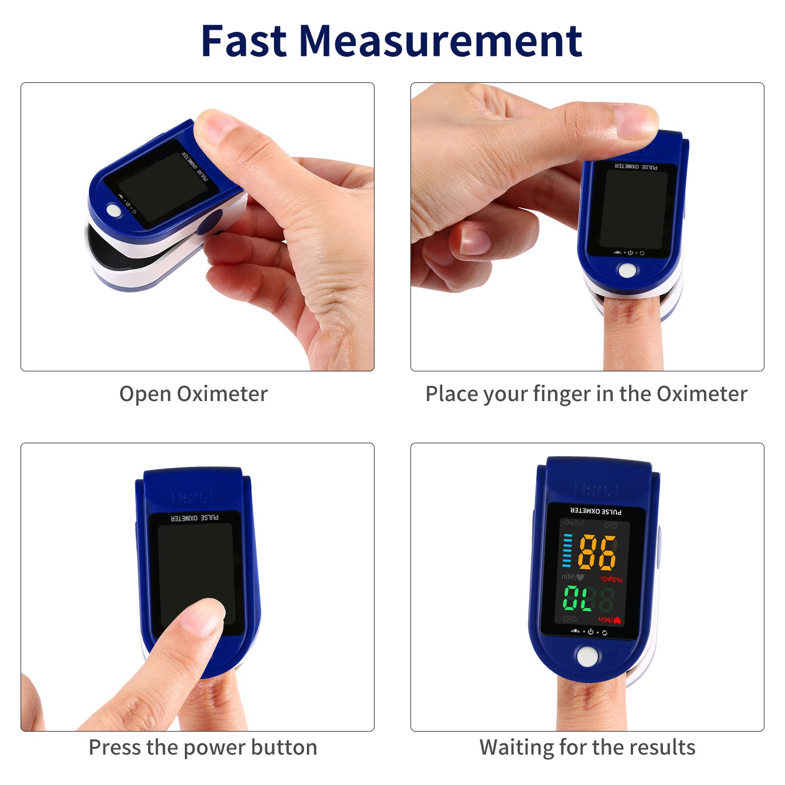 Fingertip Pulse Oximeter Mini SpO2 Monitor Oxygen ... – Grandado