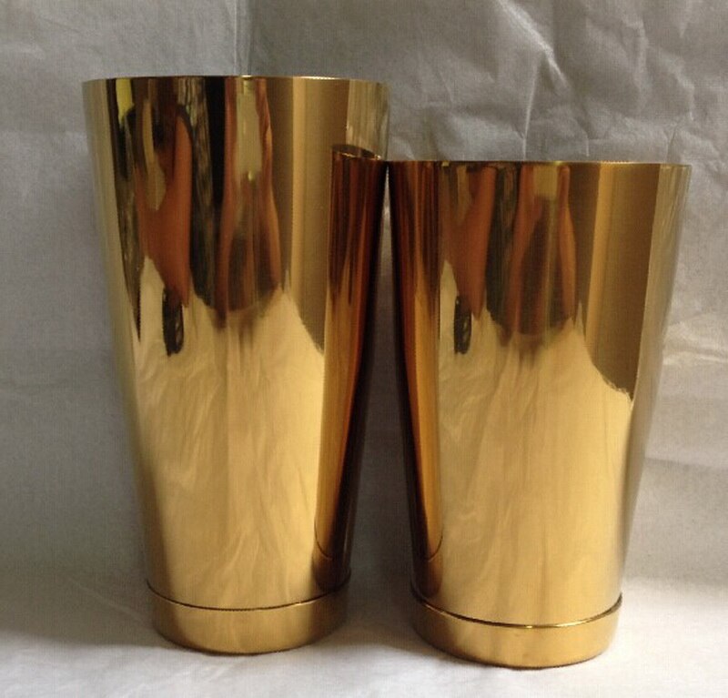 Boston 500 ml Shaker Cocktail Shaker edelstahl gol... – Grandado