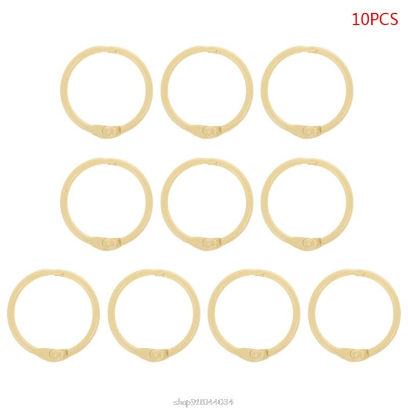 10pcs Metal Loose Leaf Binder Ring Book Hoops DIY ... – Vicedeal