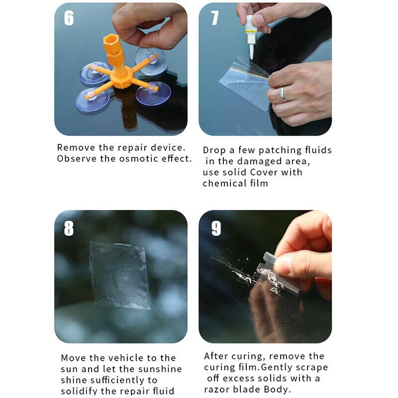Environmental ABS Car Glass Repair Kit Chip Screen... – Grandado