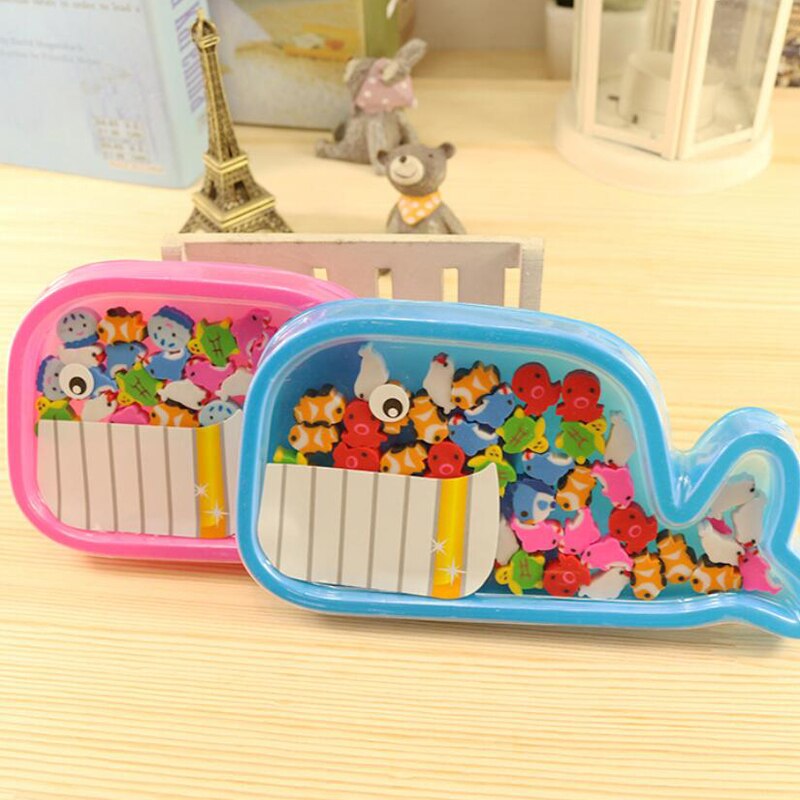 1Pack Marine Animal Eraser with box Mini Fish Eras... – Grandado