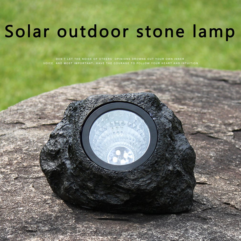 Rock Shape Stone Mocking LED Solar Garden Lighting... – Grandado