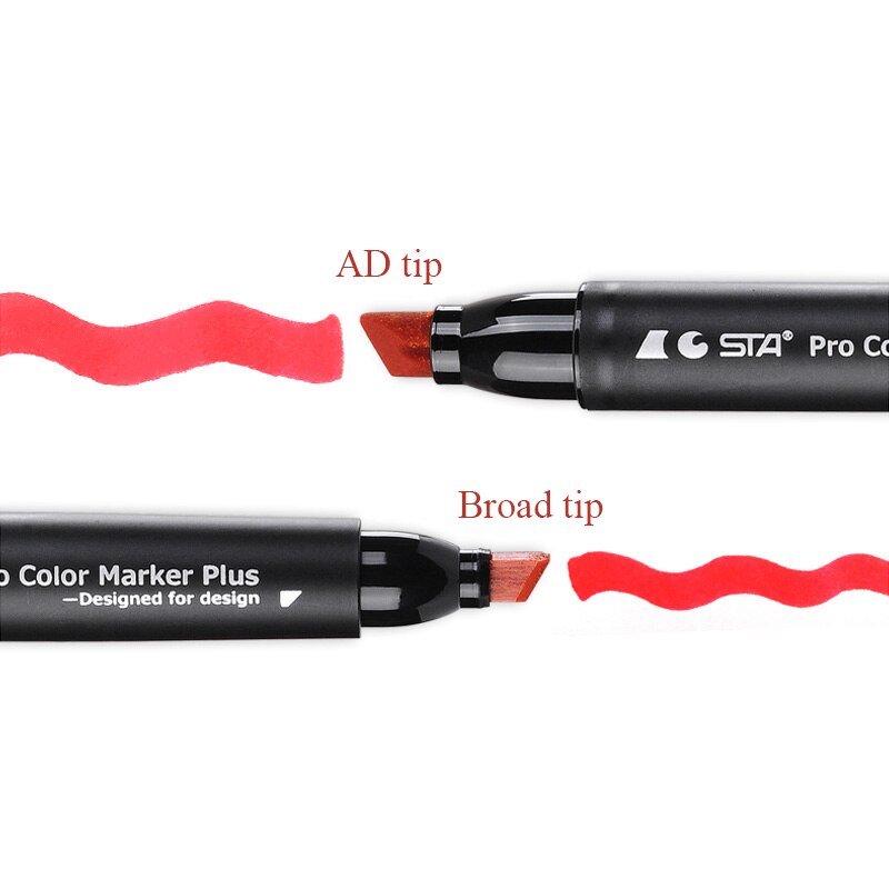 12/24/36/48/60 Colors Skin Tone Art Markers Pen Sk... – Grandado