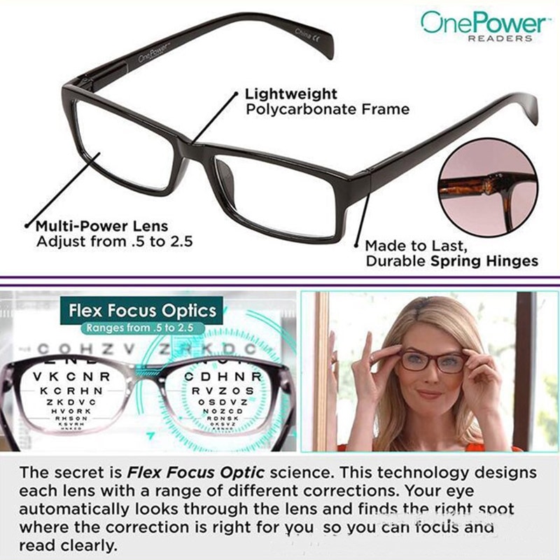 Newest Multifocal One Power Readers Reading Glasse... – Vicedeal
