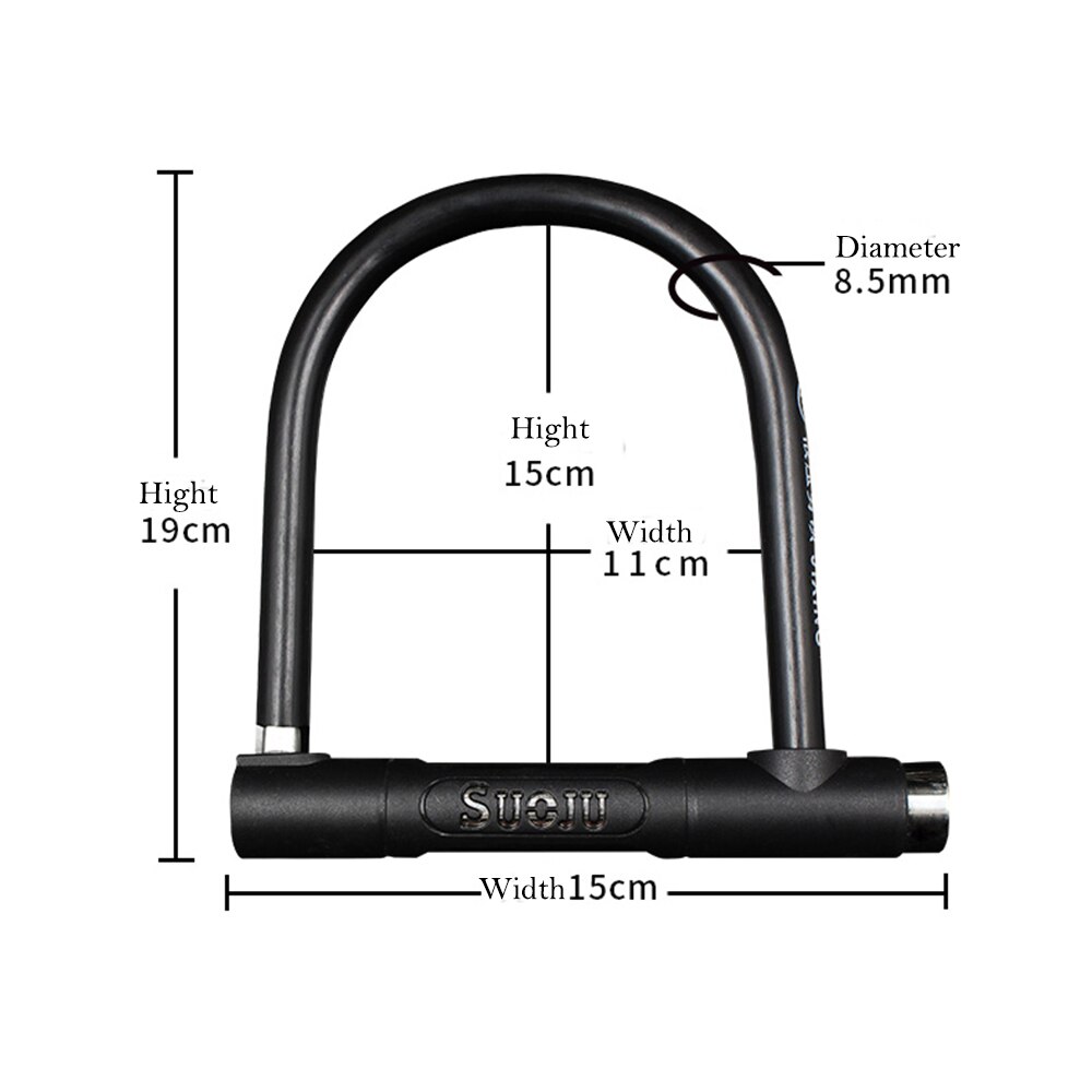 Anti-theft Bicycle Alarm U lock Steel Lock Bike Cy... – Grandado