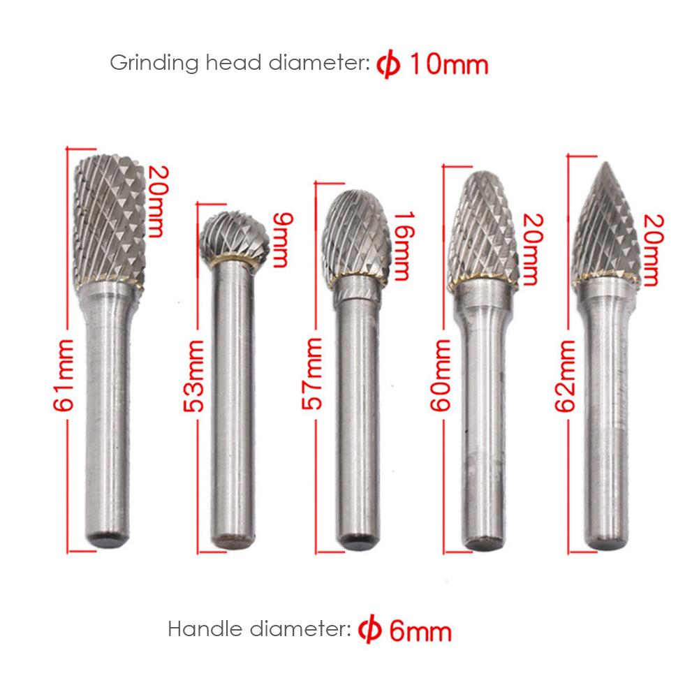 5pcs Rotary File Cylindrical Head Tungsten Carbide... – Grandado