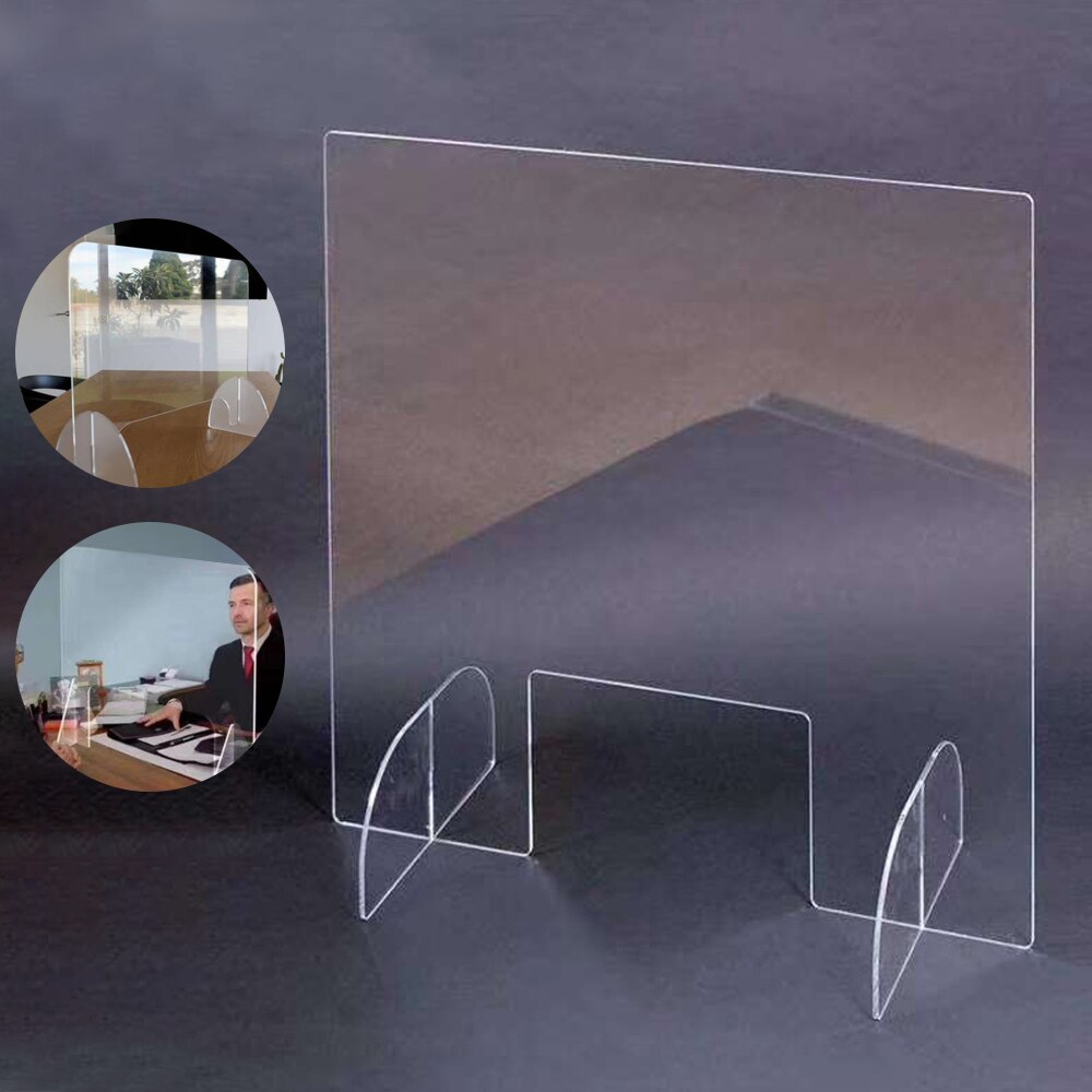 Acrylic Sneeze Guard Shield Clear Perfection Recep... – Grandado