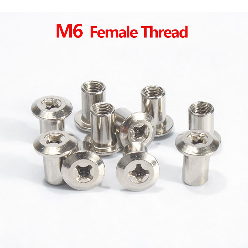 10pcs/lot 6mm Cross Splint Nuts Carbon Steel T Typ... – Grandado