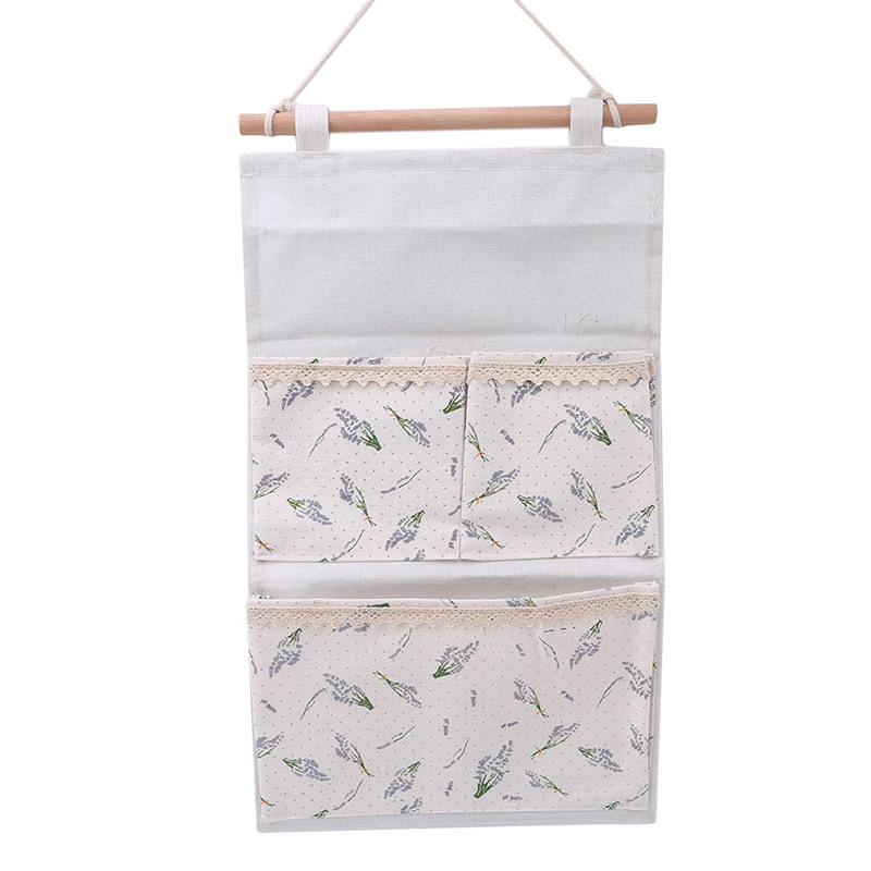 Cotton Linen Wall Hanging Storage Bags Organizer T... – Vicedeal
