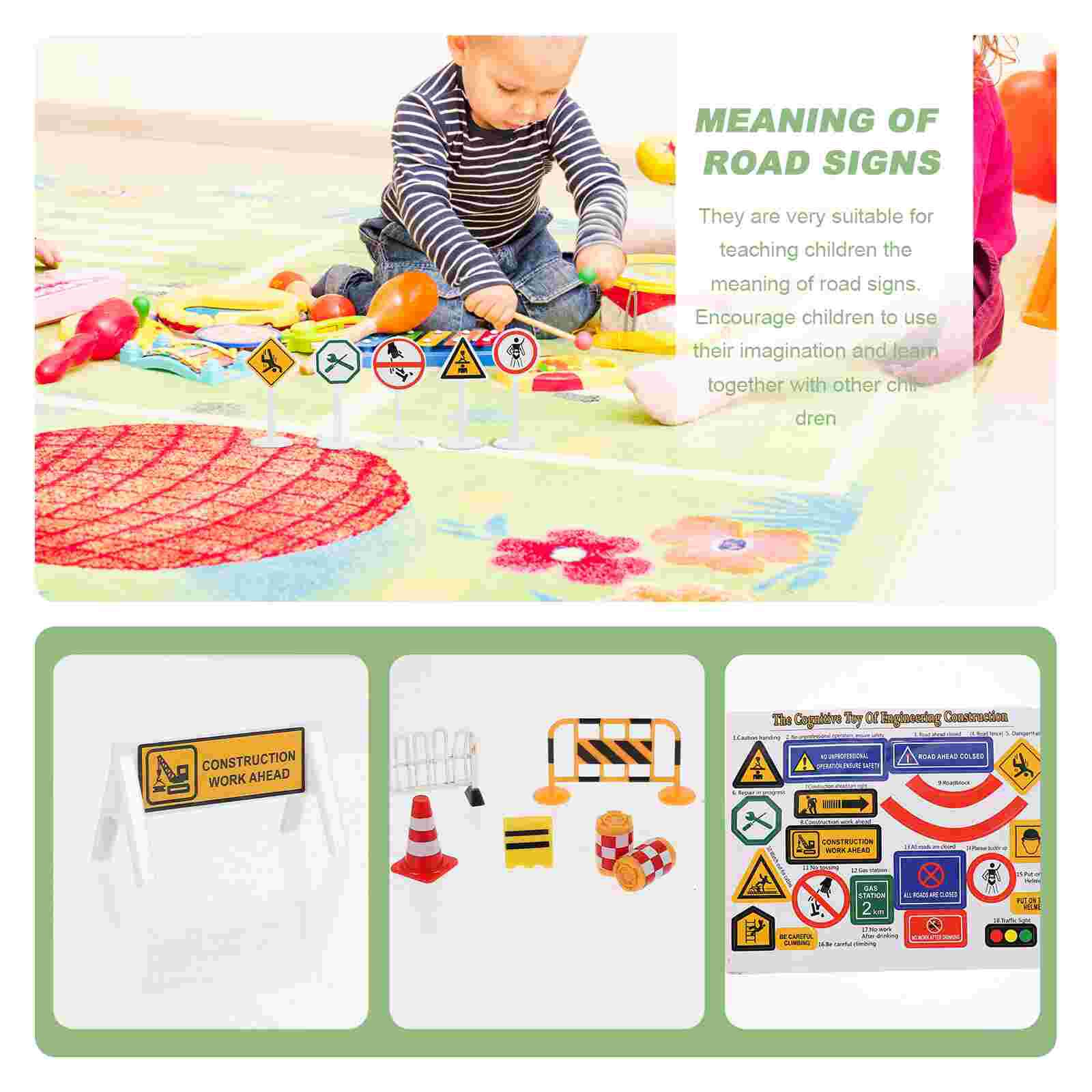 1 Set Children Educational Kids Traffic Sign Traff... – Grandado