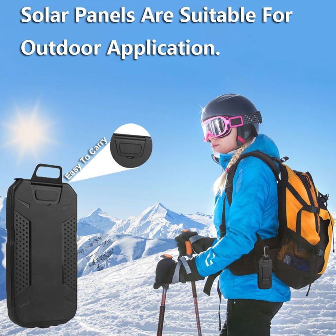 Portable 20000mAh Solar Cell Mobile Power Bank Sol... – Grandado