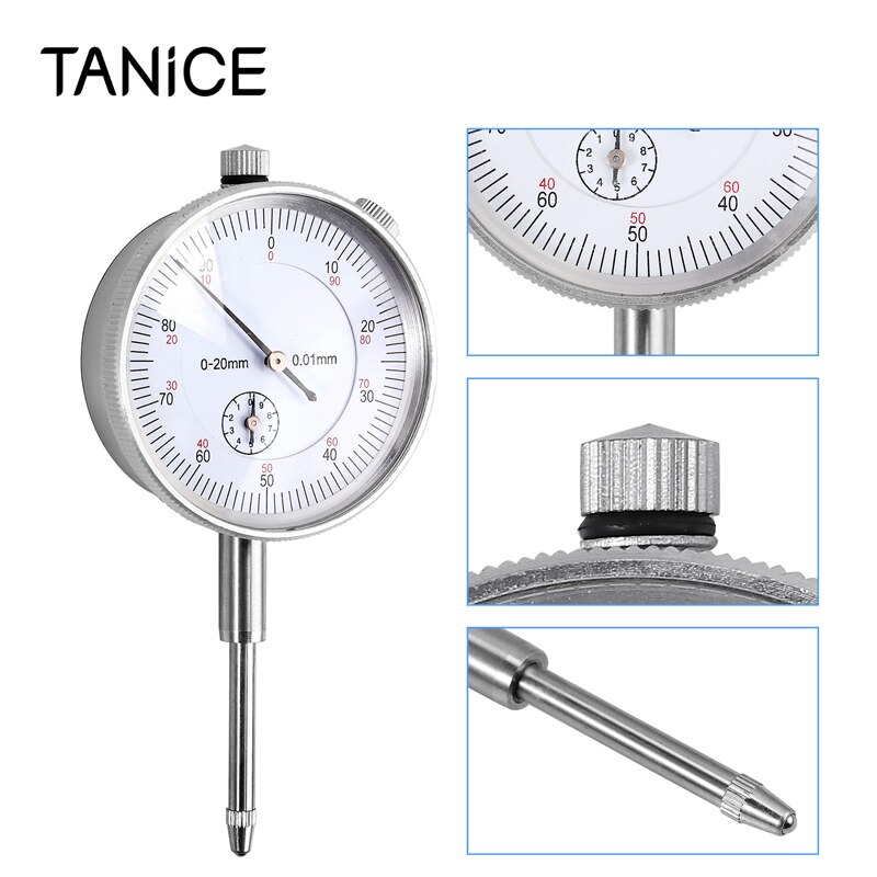 TANiCE 0.01mm Accuracy Metric Dial Indicator 0-20m... – Grandado