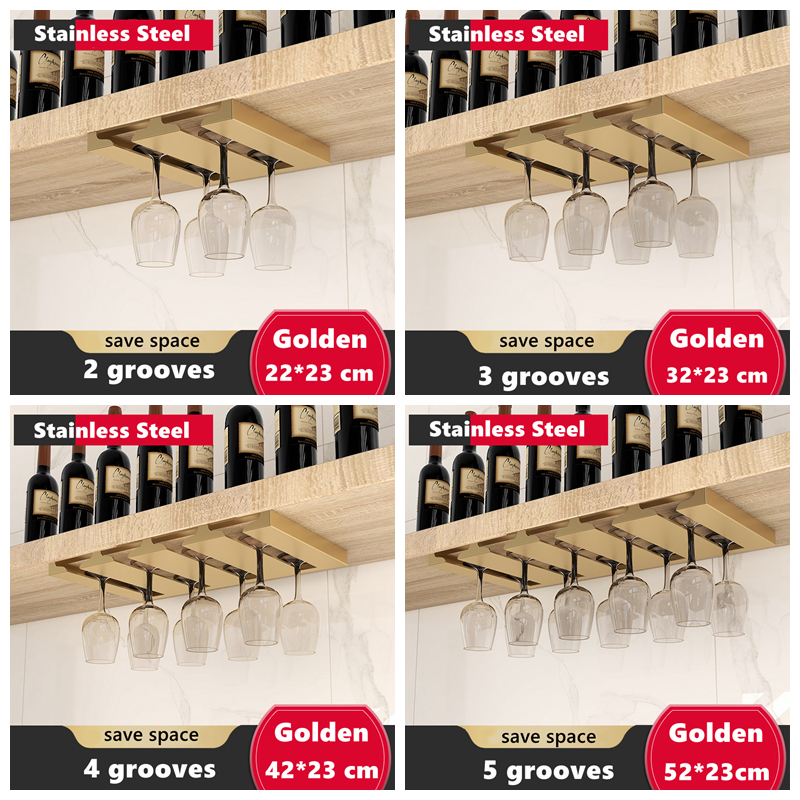 Stainless Steel Red Wine Glass Cup Rack Goblet Sto... – Vicedeal