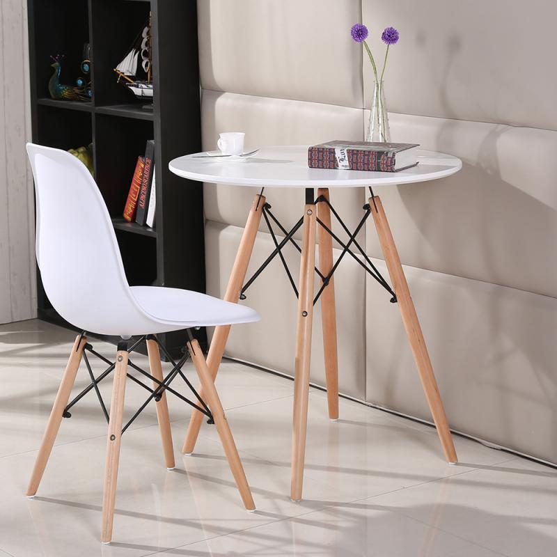 Witte Woonkamer Eettafel Ronde Stijl Casual Tafel ... – Grandado