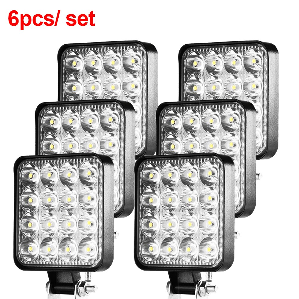 2/4/6 Pcs Mini Led Work Light Bar Square Spotlight... – Vicedeal