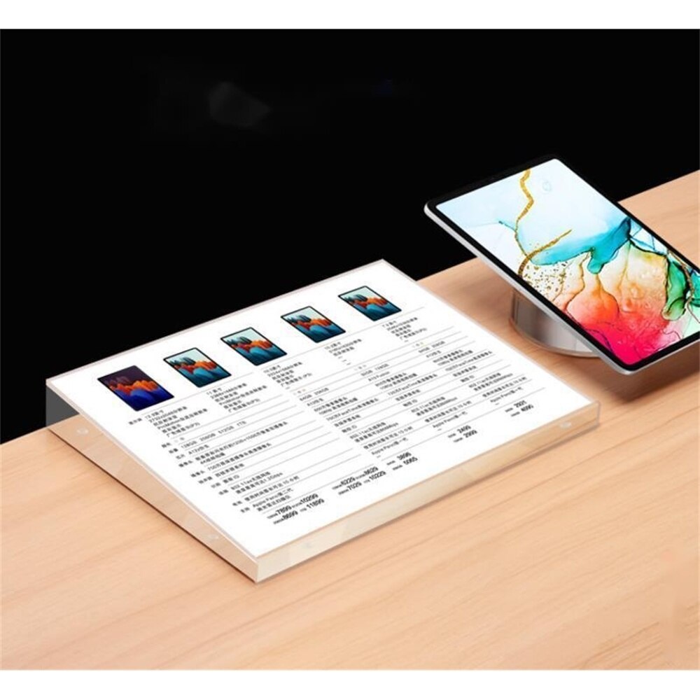 A5 Table Acrylic Sign Display Stand Holder Display... – Grandado