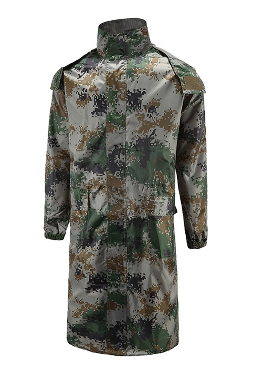 Outdoor Camouflage Raincoat Long Men and Women rai... – Grandado