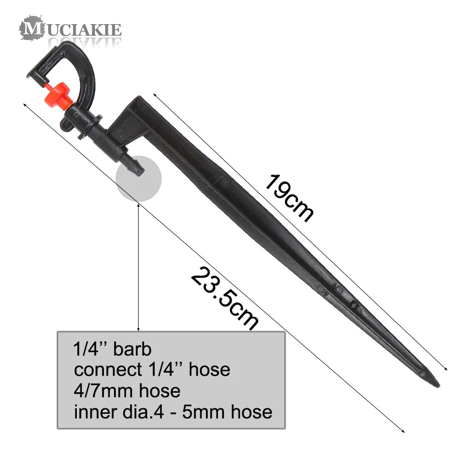 50 STUKS Micro Rotating Sprinklers met Spike Verwi... – Grandado