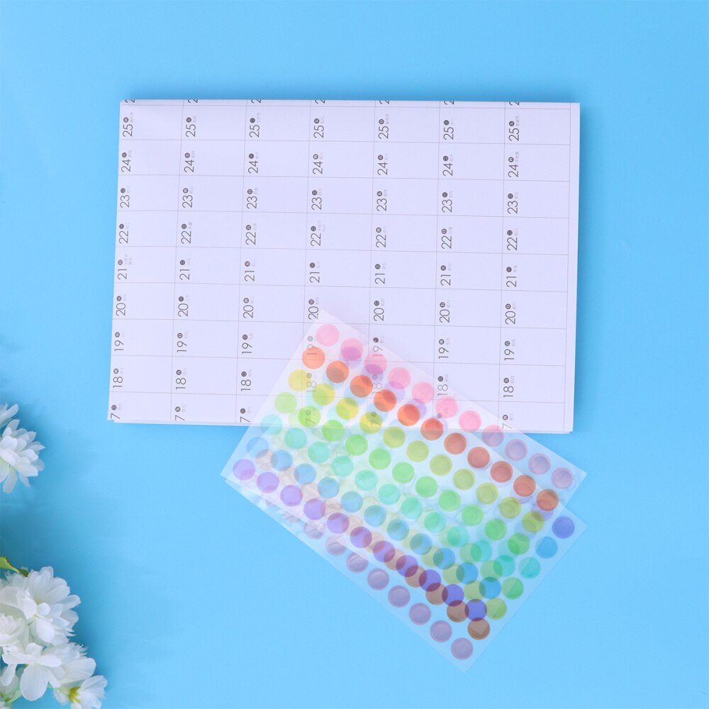 2Pcs Year Annual Plan Calendar Daily Schedule with... – Grandado