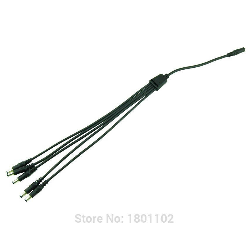 CCTV Camera Cable 1 to 5 DC Power Splitter Adapter... – Grandado