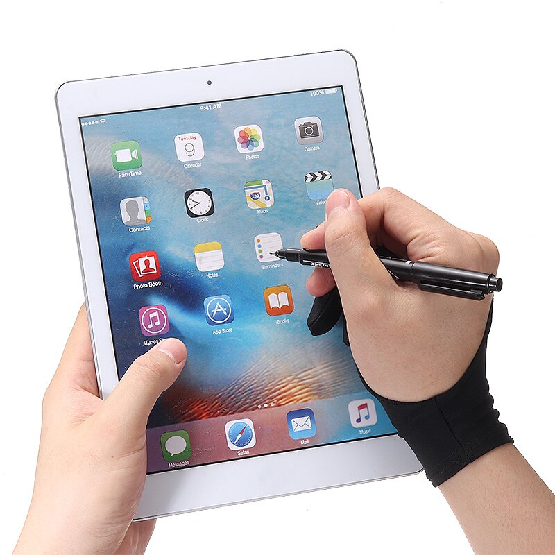 Black Two Finger Drawing Gloves Artist Graphics An... – Vicedeal