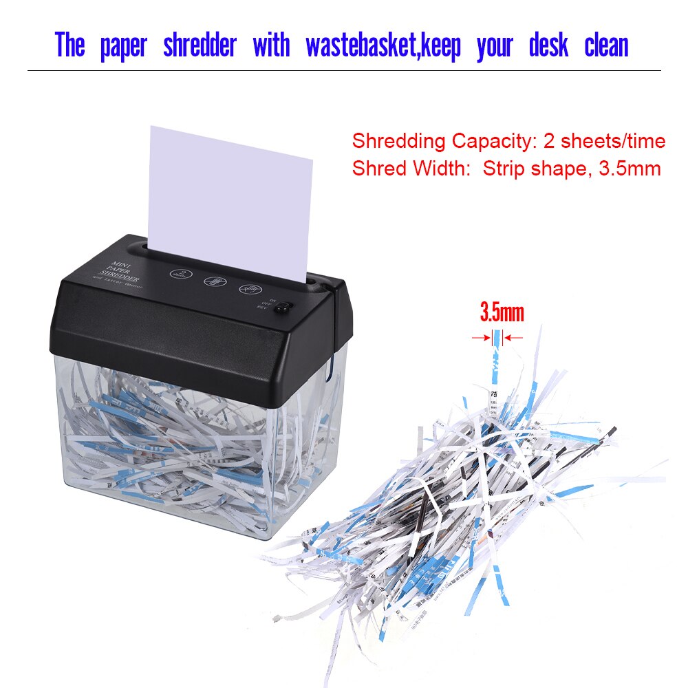 Mini Draagbare Usb Paper Shredder Cutter Strip Cut... – Grandado