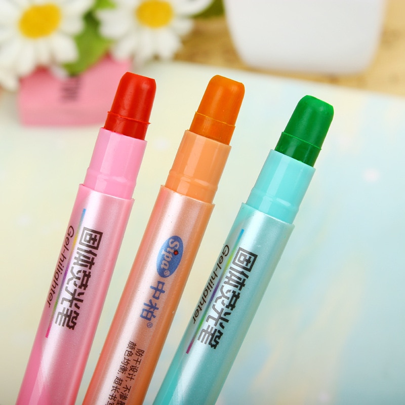 2pcs Candy Color Solid Jelly Highlighter Marker Pe... – Grandado