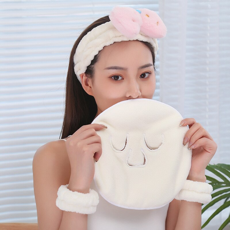 Cold Compress Facial Towel Coral Fleece Face Towel... – Vicedeal